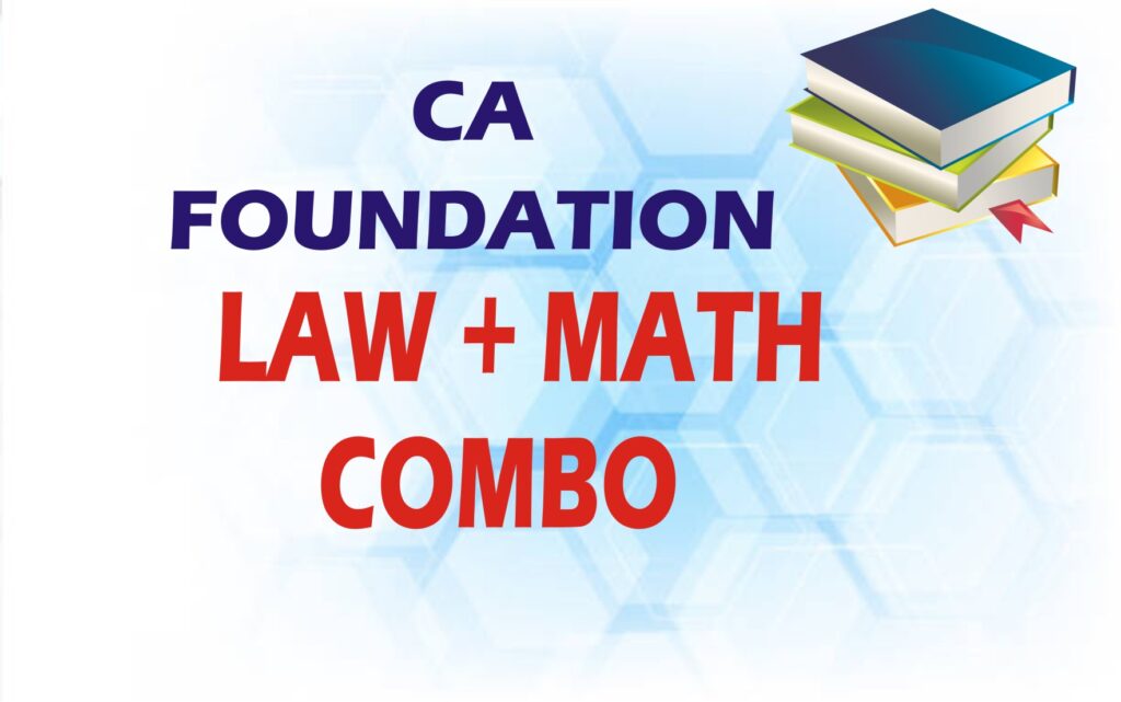 CA FOUNDATION LAW + MATH COMBO | Toppersians